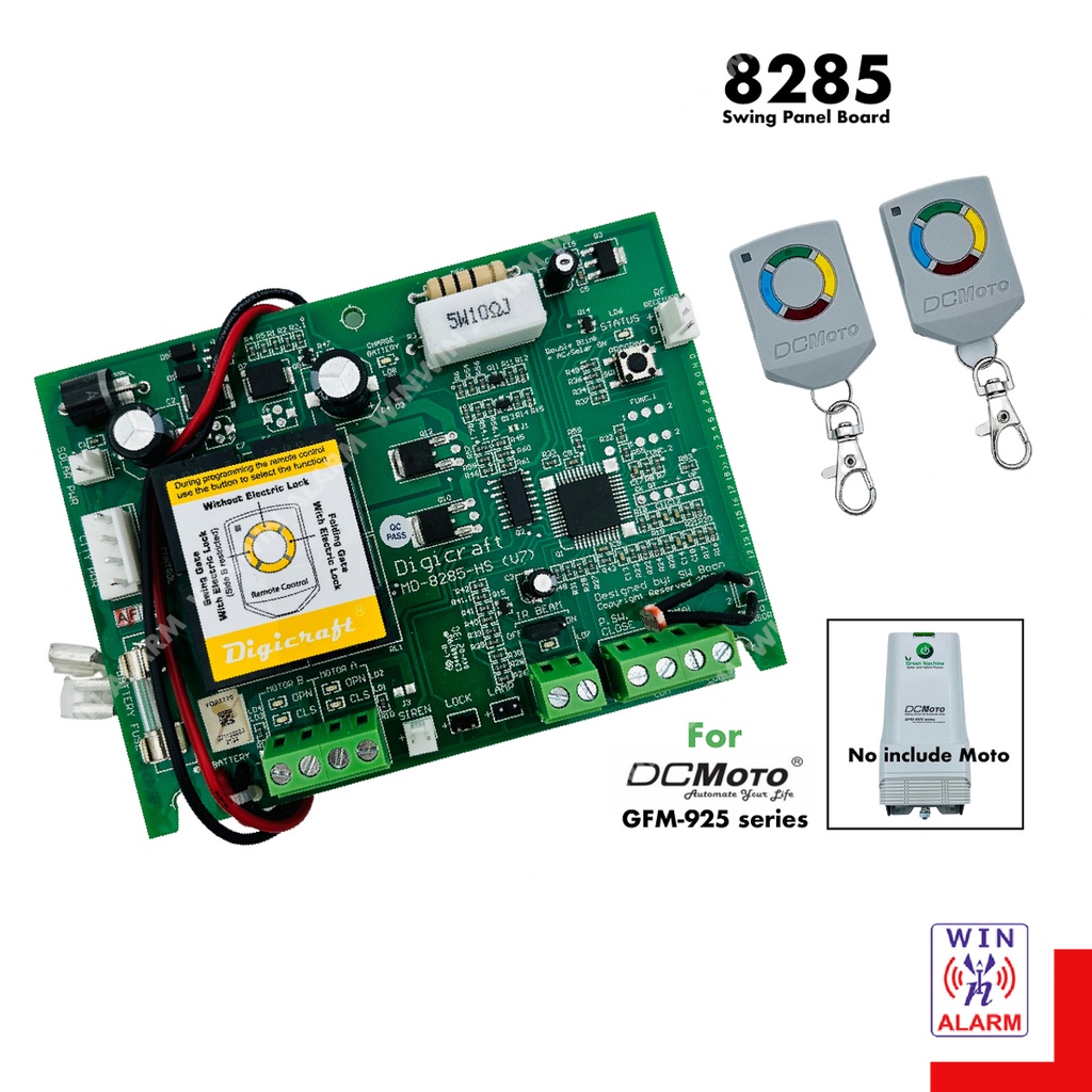 8285 Swing Panel Board + Remove Control ( For DC MOTO GFM 925 W ...