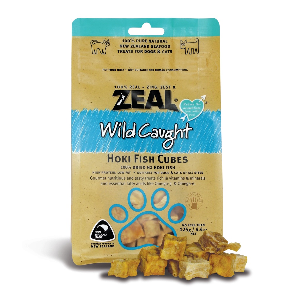 Zeal Hoki Fish Cubes Treat (125g/pack) | Shopee Singapore