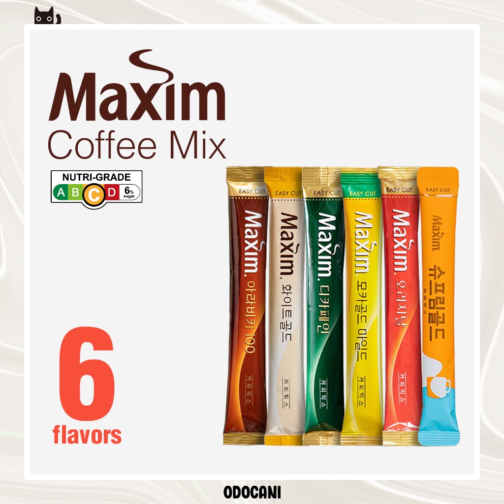 [10 Sticks] Maxim Coffee & KANU Coffee Korean Instant Coffee Mix ...