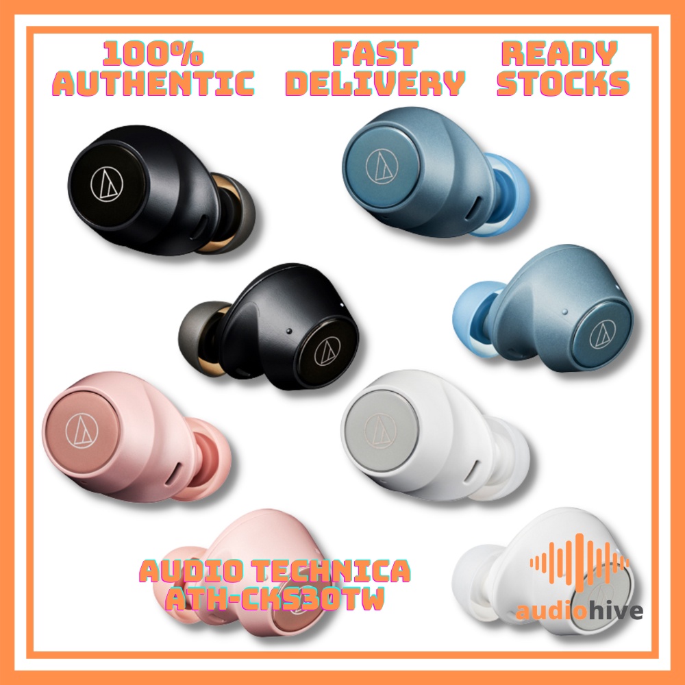Audio Technica ATH-CKS30TW CKS30TW True Wireless Bluetooth Earbuds Solid Bass | Shopee Singapore