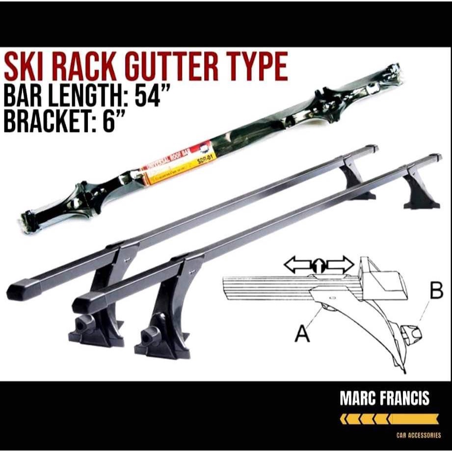 Ski Rack gutter type and gutter less type roof mount | Shopee Singapore
