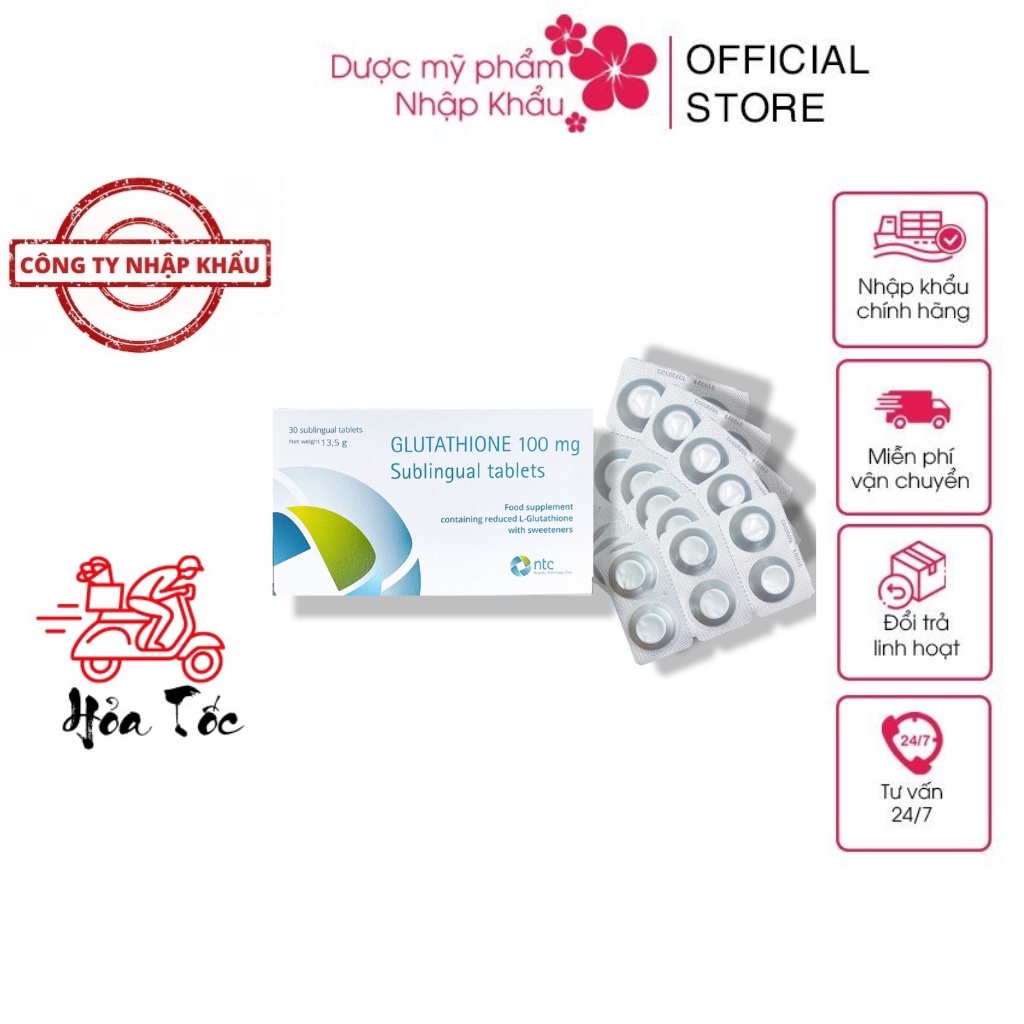 IMPORTED PRODUCTS - Glutathione skin whitening lozenges 100mg whitens ...