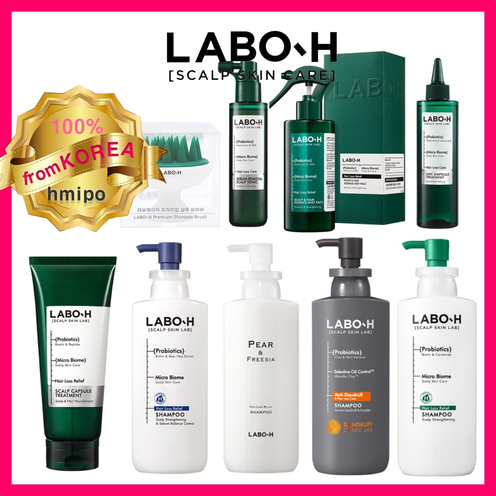 [LABO-H]Hair Loss Relief Shampoo/Essence Mist Pack /Deep Cleanser/Tonic ...