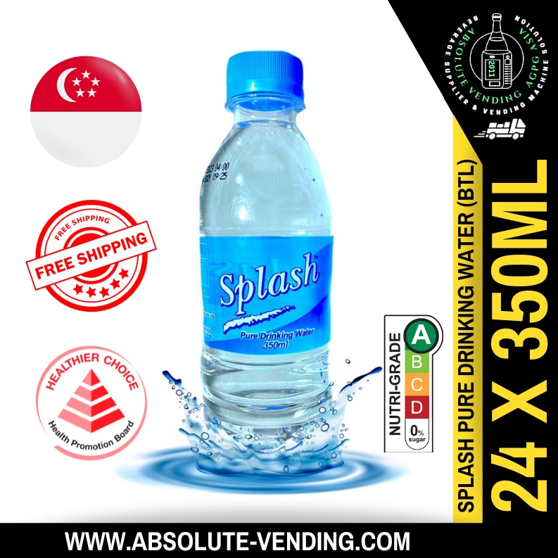 SPLASH Pure Drinking Water 350ML X 24 (BOTTLE) | Shopee Singapore