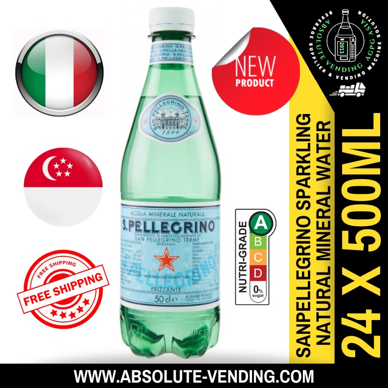 [CARTON] SAN PELLEGRINO Sparkling Mineral Water 500ML X 24 (P.E.T BOTTLE) | Shopee Singapore