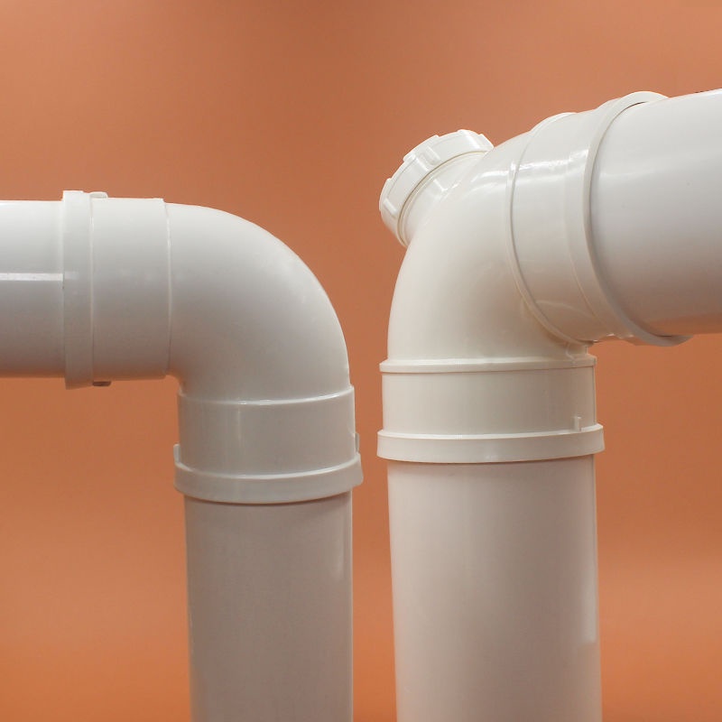 PVC Elbow Drain Pipe 90 ° Right Angle Bend Downcomer Fittings 50 75 110 ...