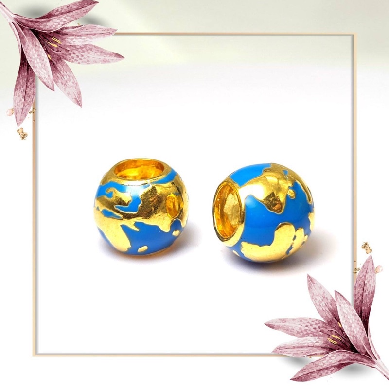 Niza Dora Gold Gdora World Globe Bead | Shopee Singapore