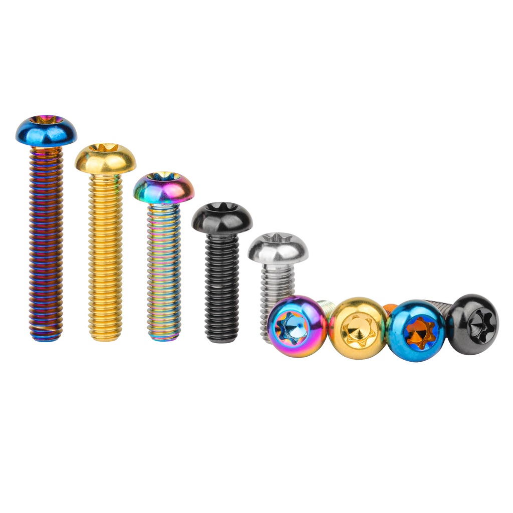 Wanyifa Titanium Gr5 M6x10/15/20/25/30/35mm T30 Inner Torx Half Head ...
