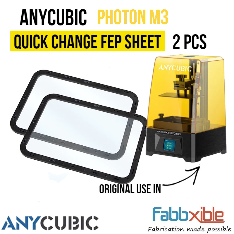 Anycubic Photon M3 Quick Change FEP Sheet 7.6 Inch (2pcs) | Shopee Singapore