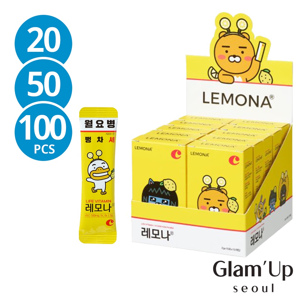 [Lemona] San Kakao Friends Edition Vitamin C 500 Stick Card Box (10/50 ...