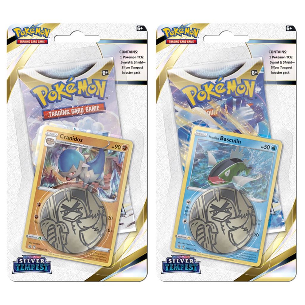 TCG Pokemon Sword & Shield Silver Tempest Checklane Booster Pack ...
