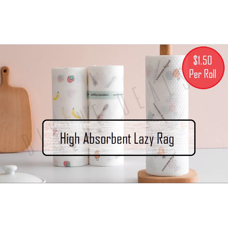 [BEST ON SHOPEE] 50/100 Pcs Disposable Lazy Rag/Kitchen Towel | Shopee ...