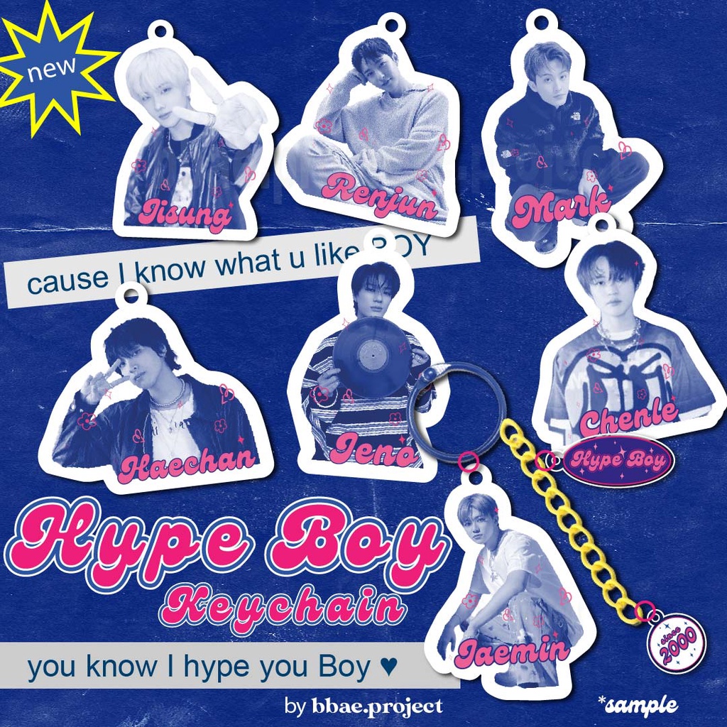 GANTUNGAN Keychain / KEYCHAIN HYPE BOY NCT DREAM NCT 127 STRAY KIDS VER ...