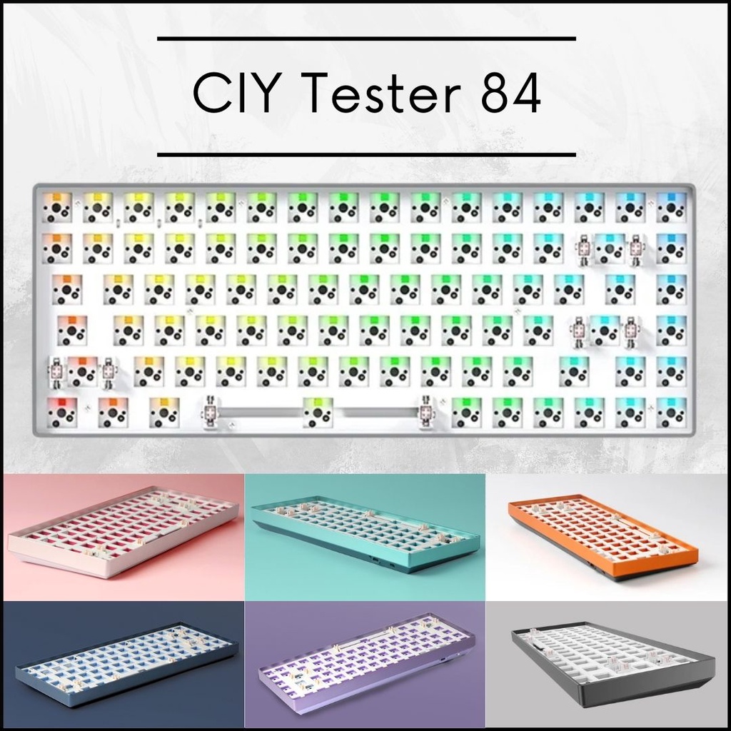 CIY Tester 84 | Hotswappable Mechanical Keyboard 75% Keebs Project ...