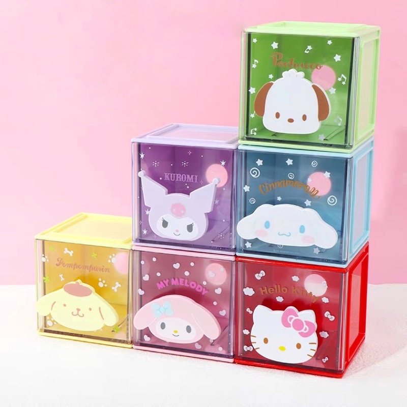 Sanrio Characters Drawer Stack Storage Container Organiser Melody ...