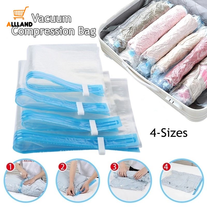 Hand Rolling Clothes Compression Storage Bags/ Travel Space Saver Bags ...