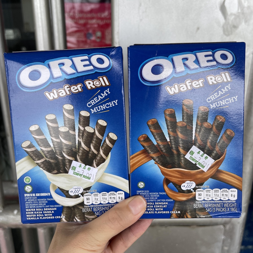 Oreo Wafer Roll 54g Creamy Munchy Cookies 零食 (Oreo Cookies /Oreo Roll ...