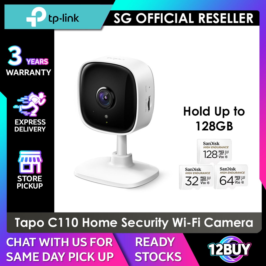 [3 YRS Warranty] [Best Seller]TP-LINK Tapo C110 Sentry CCTV WIFI 1080P ...