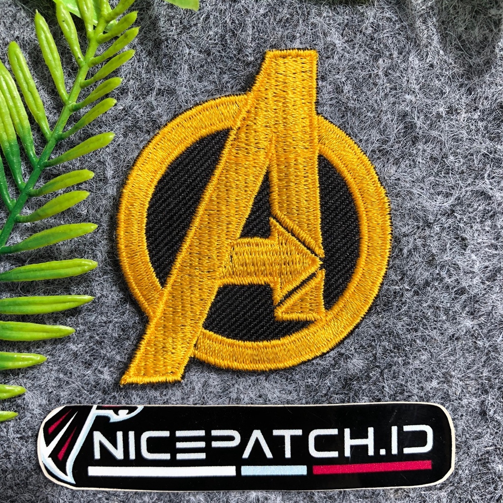 Avengers Patch The Avengers Gold Logo Marvel Superhero Team Emblem ...