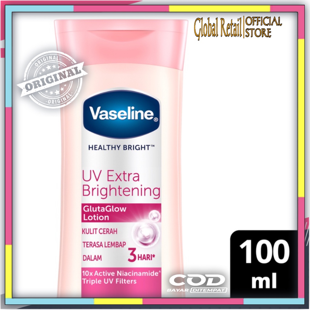 Vaseline Healthy Bright UV Extra Brightening 100ml+200ml | Shopee Singapore