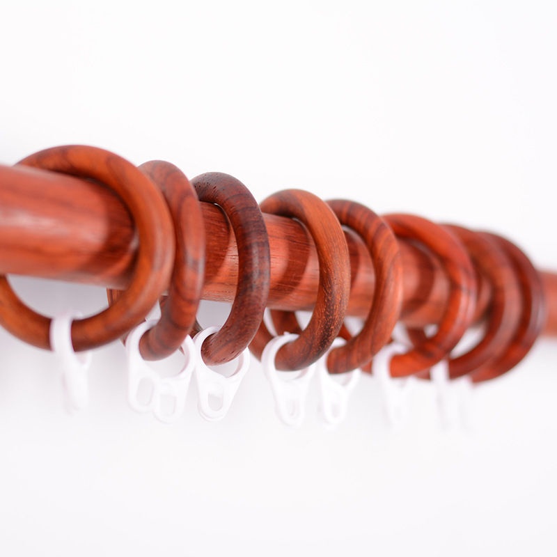 Padauk Solid Wood Roman Rod Curtain Rod Wooden Single Rod Japanese ...