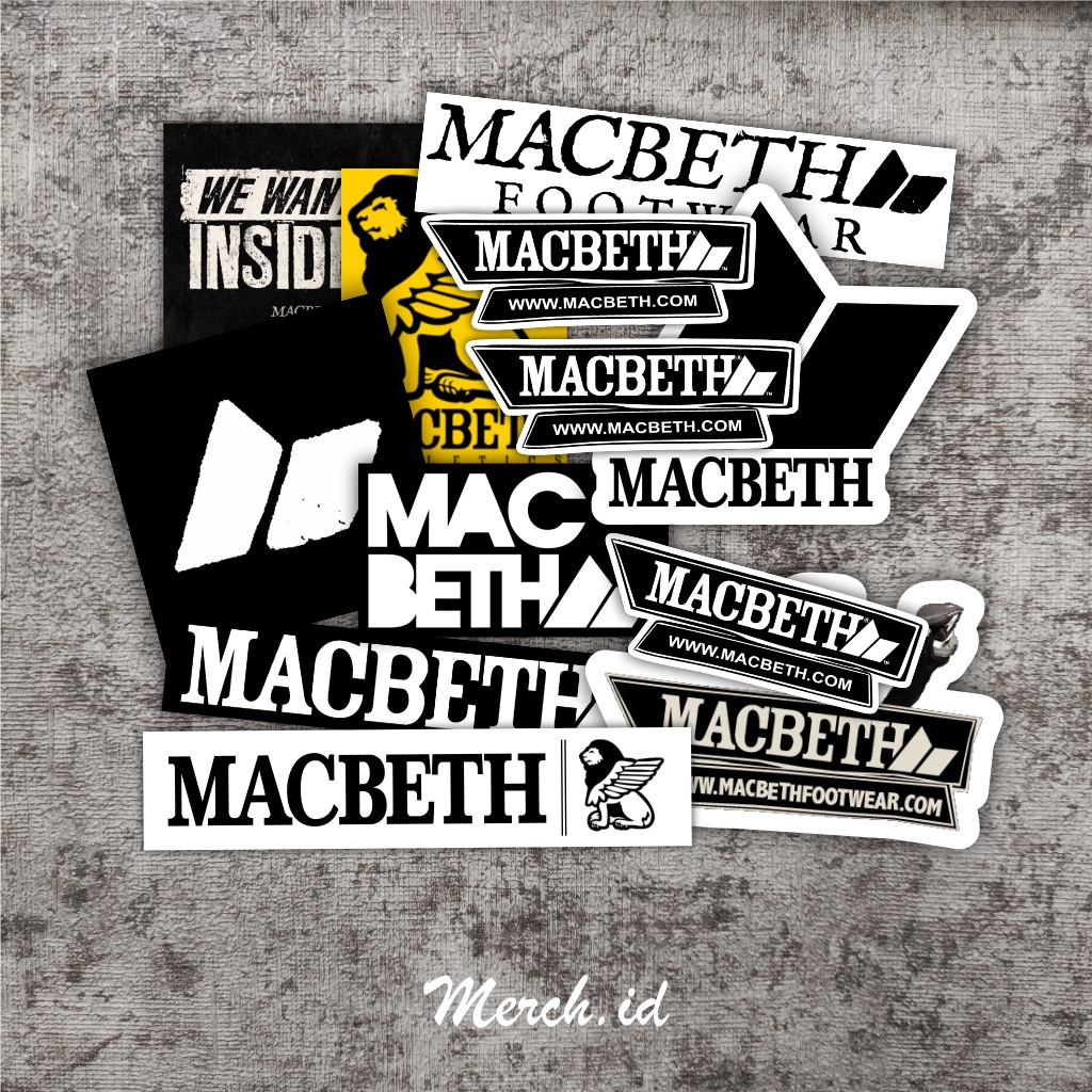 Macbeth brand distro Sticker/Sticker Pack | Shopee Singapore