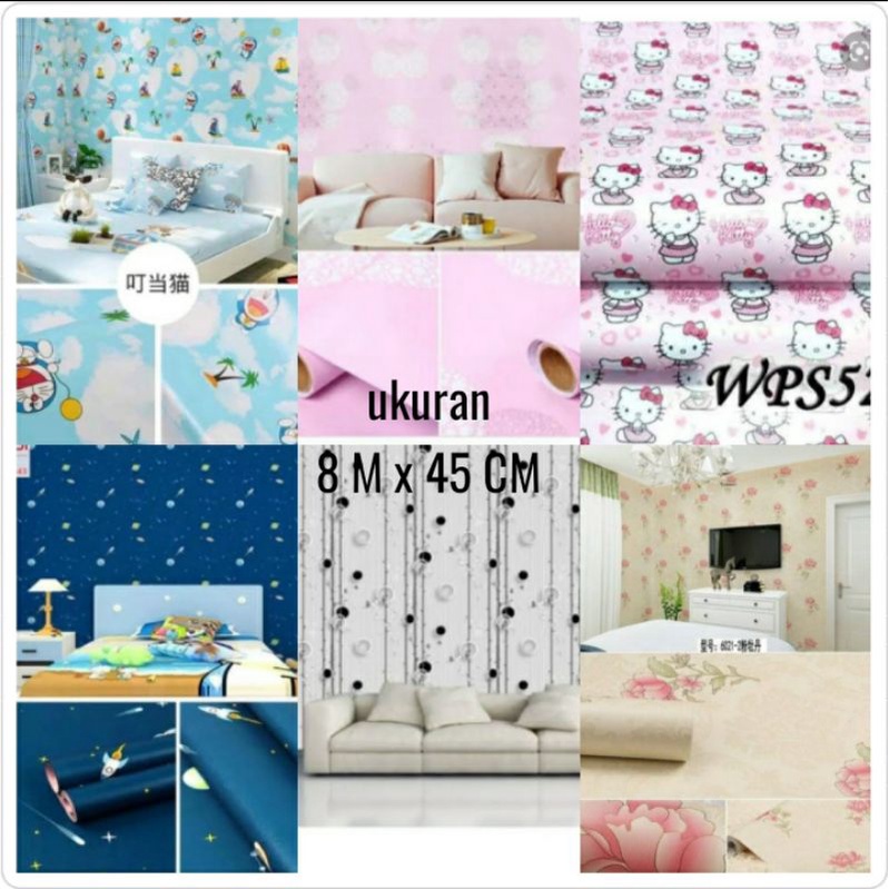Wallpaper Wall Stickers (45Cm X 8m) | Shopee Singapore