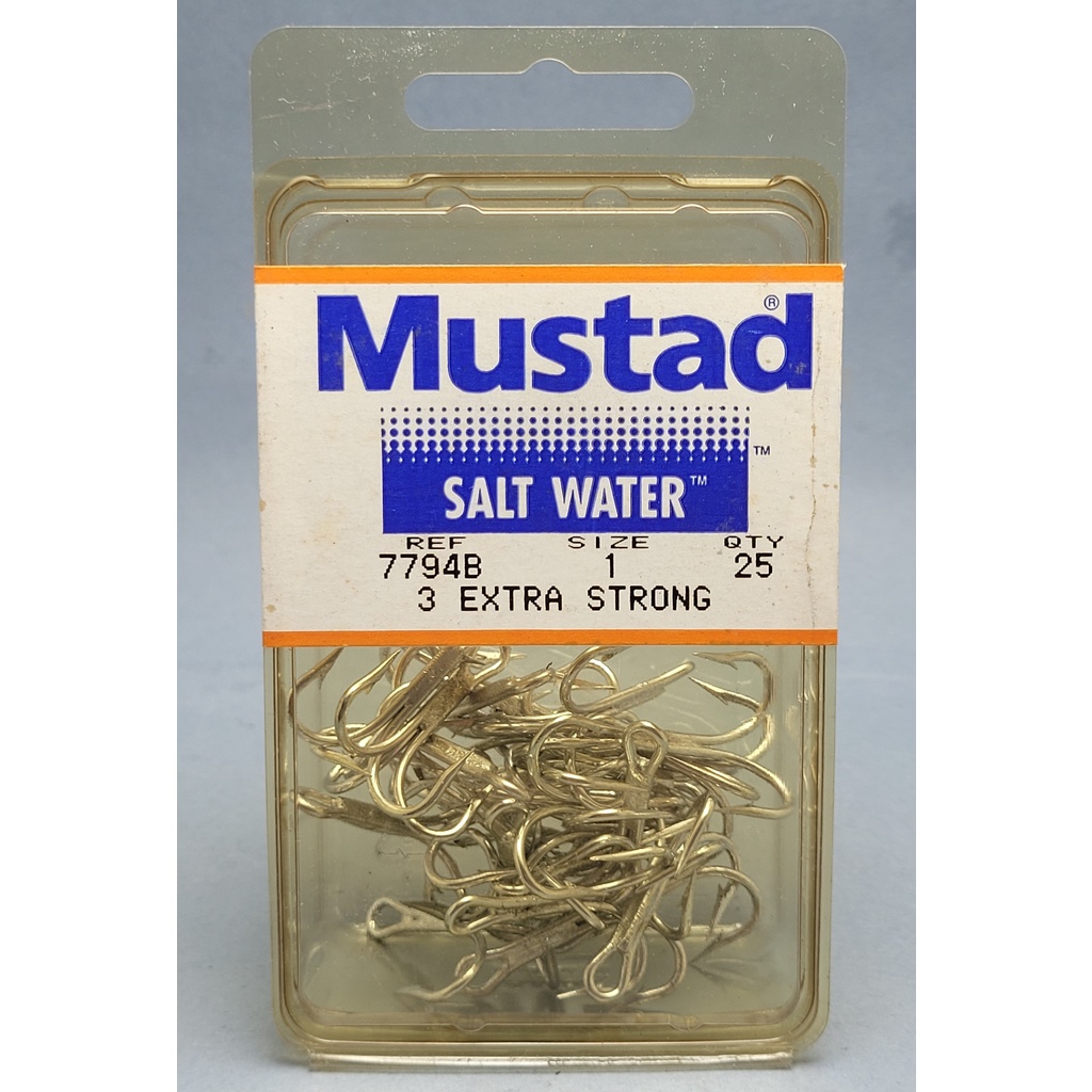 Mustad 7794B Classic 3X Treble Lure Fishing Hook Norway | Shopee Singapore