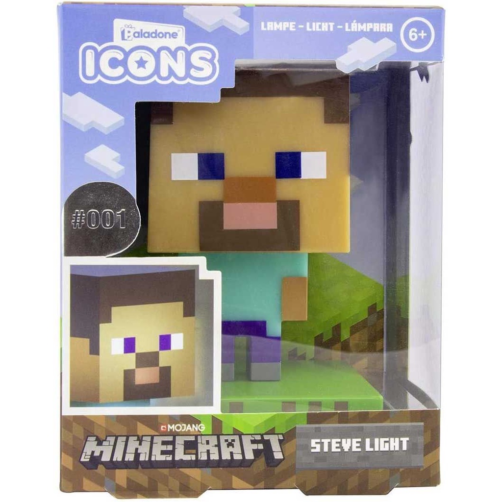 Paladone Minecraft Steve Icon Light V2 (001) | Shopee Singapore