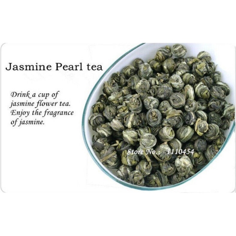 100g Organic Jasmine Flower Tea Jasmine Pearl Green Tea Chinese ...