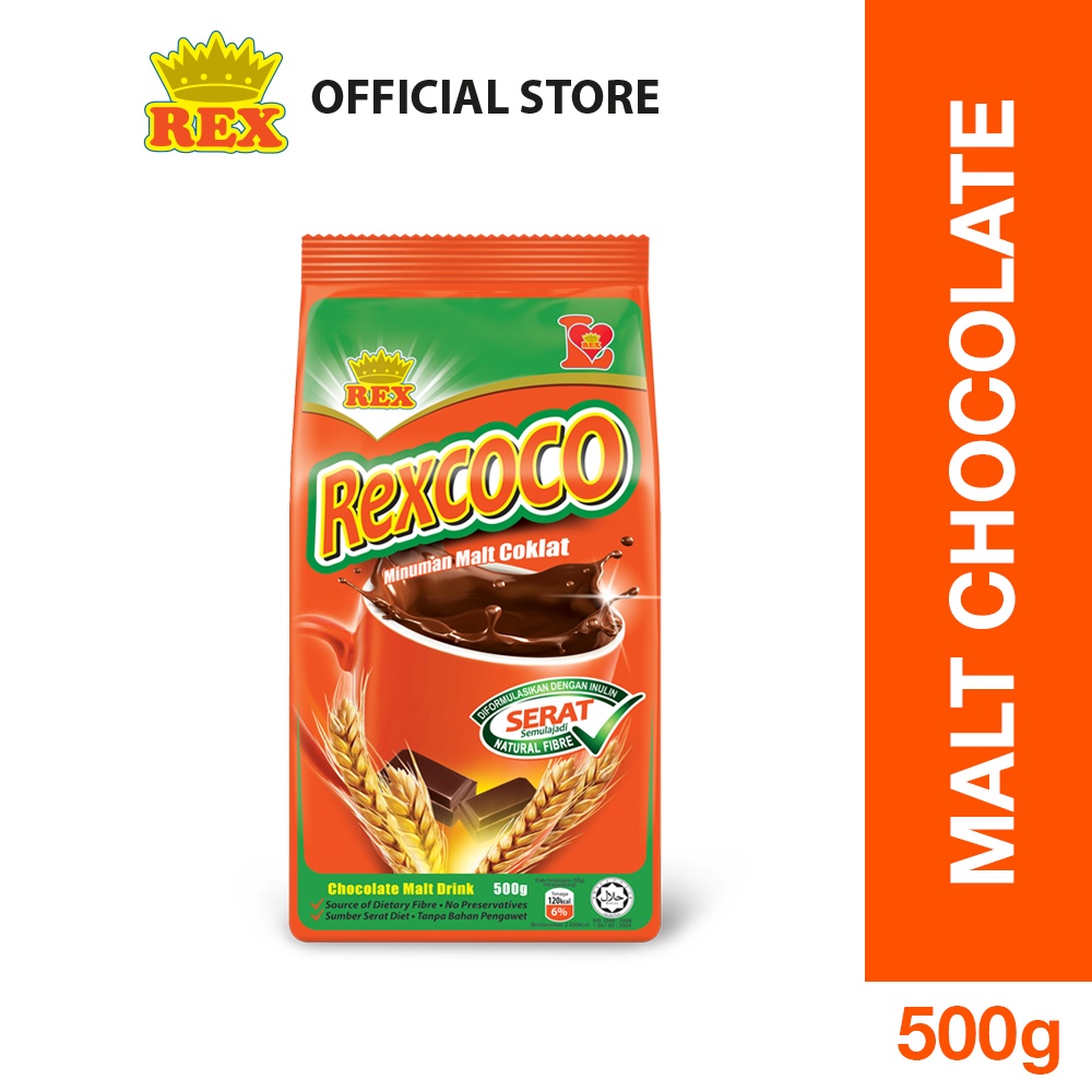 Rexcoco Chocolate Malt Premix Powder with Inulin (500g) | Shopee Singapore