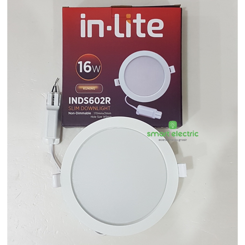 In-Lite Slim Downlight 16 Watt LED Ceiling Recessed Light Inlite White ...