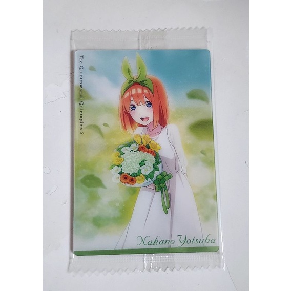 Yotsuba Quintessential quintuplets wafer bandai card | Shopee Singapore