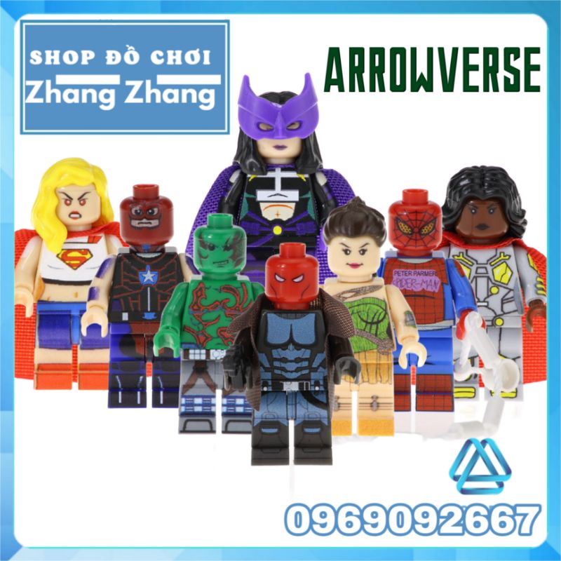 Drax Wonder Woman Spider Man Super girl Huntress Citizen Red Hood ...