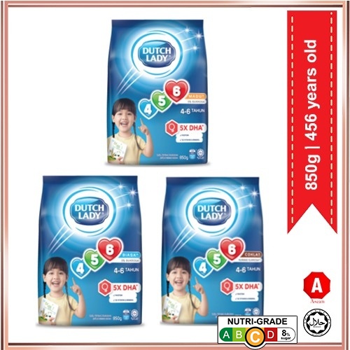 DUTCH LADY 456 PLAIN / CHOCOLATE / HONEY / STRAWBERRY / FORMULATED MILK ...