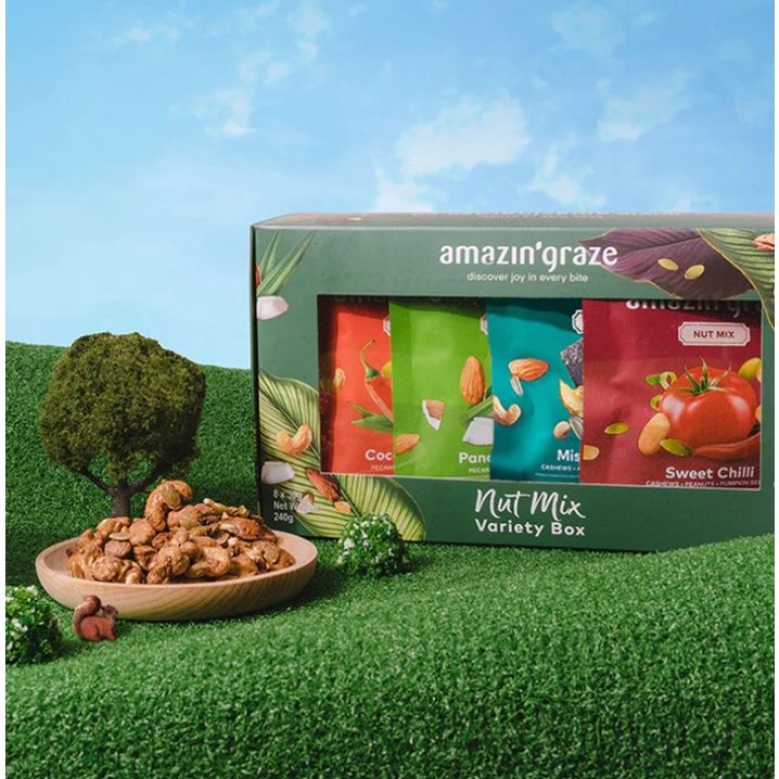 Amazin Graze Nuts Variety Box 240G | Shopee Singapore