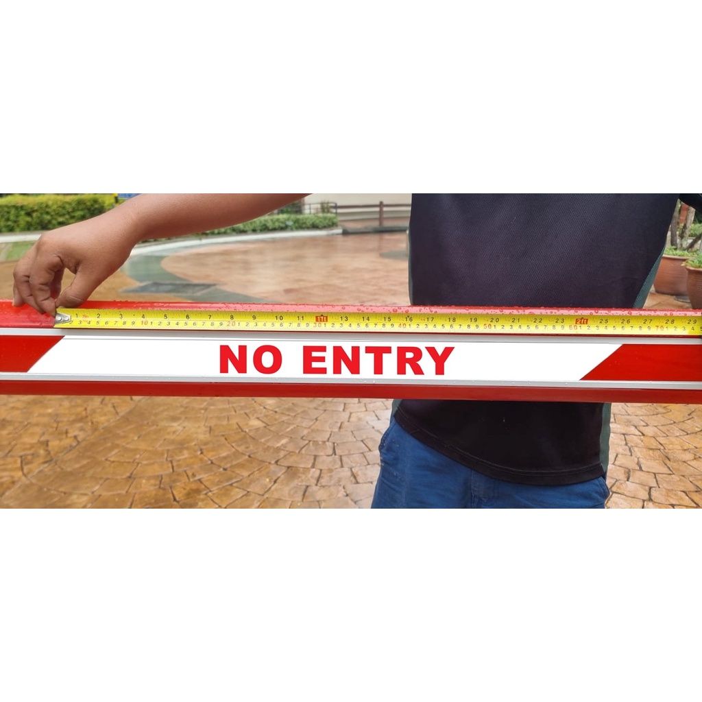 CAR PARK BARRIER STRIP – NO ENTRY SIGN | Shopee Singapore