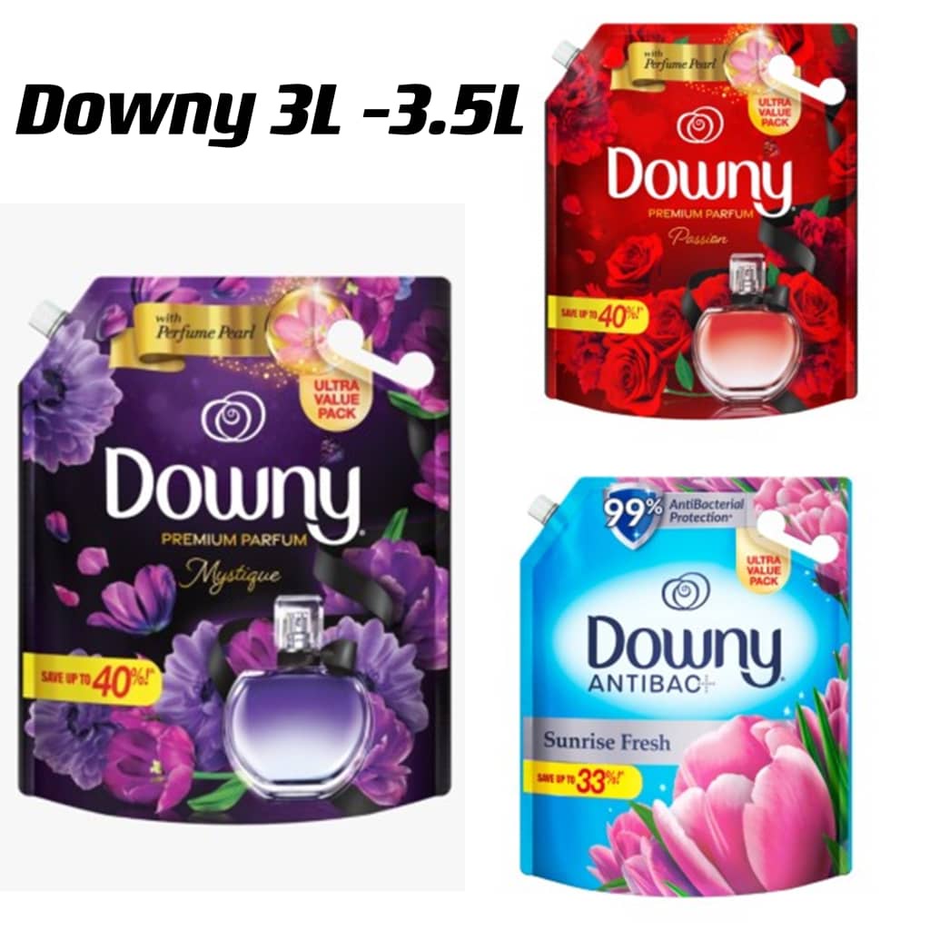 DOWNY Fabric Softener Perfume Antibacterial Refill Pack 3L-3.5L -Downy ...