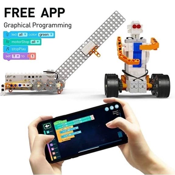 Apitor Robot X - 600 bricks & 12-in-1 Coding Robotics Brick Childern ...