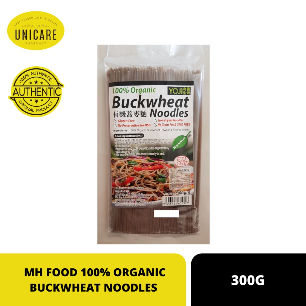 MH FOOD 100% ORGANIC BUCKWHEAT NOODLES 300G | Shopee Singapore
