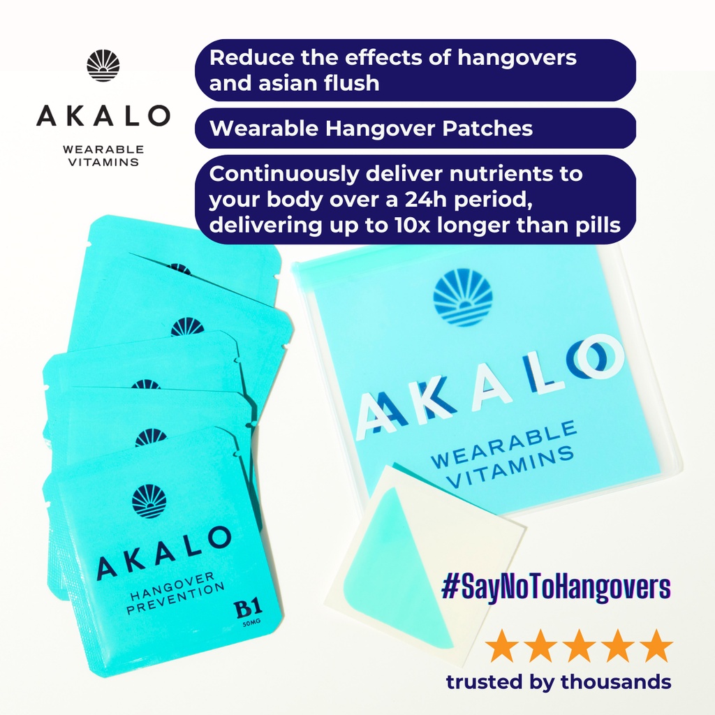 AKALO Hangover Patch | Reduce Hangovers & Wake Up Refreshed | Shopee ...
