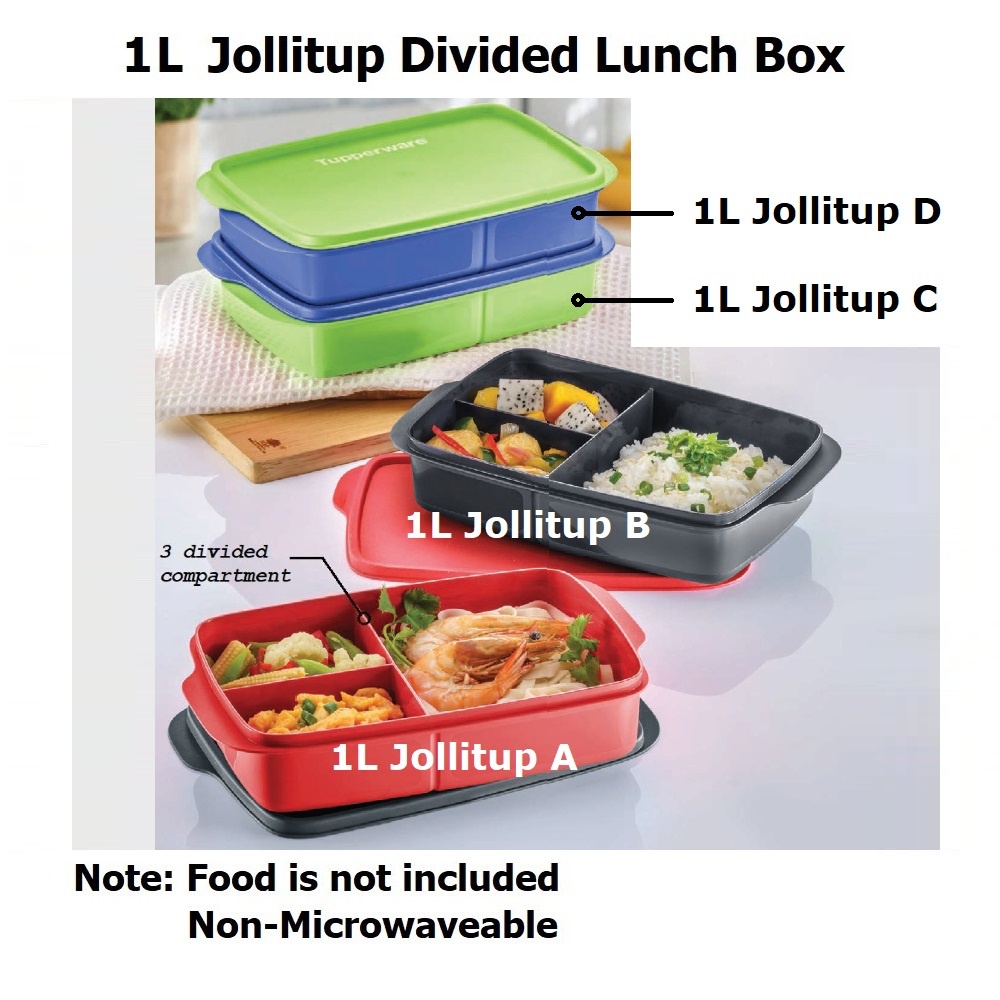 SG Local Authentic Tupperware Lunch Box Non-Microwaveable and 900ml ...