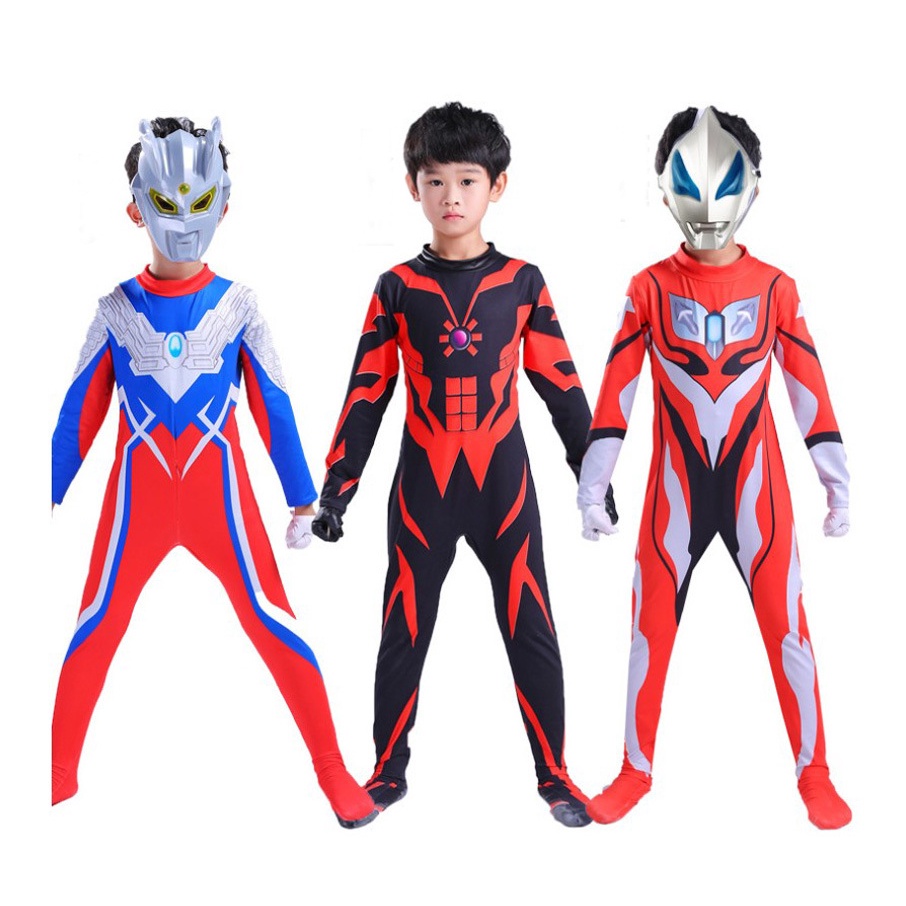 Baby Kids Halloween Ultraman Tiga Zero Belial Ginga Geed Cosplay ...
