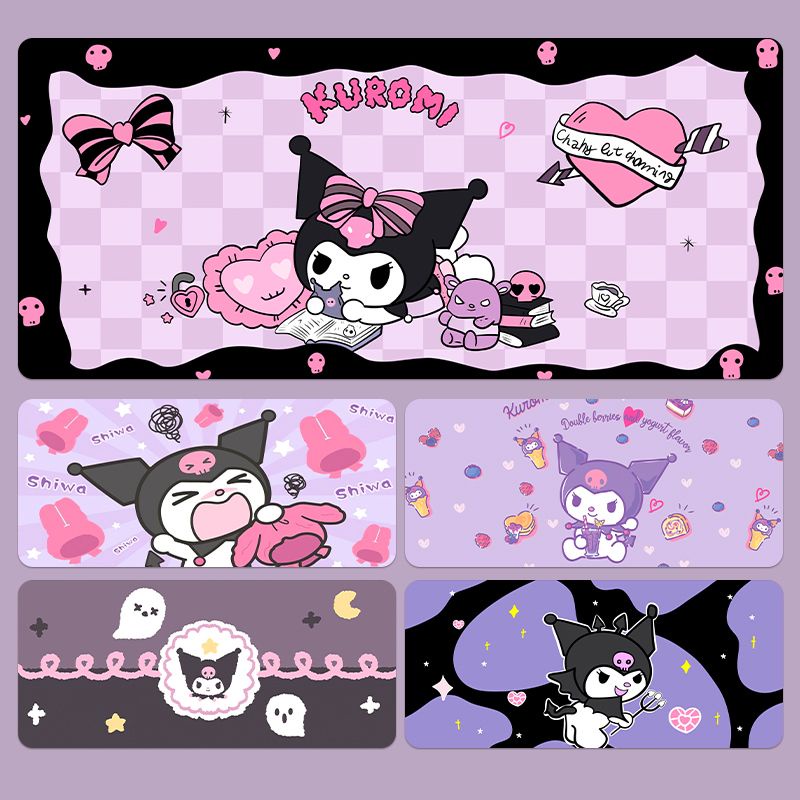 Kuromi Mouse Pad Cute Computer Keyboard Desk Anime Gaming | Shopee ...
