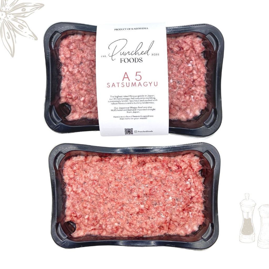 Punched Foods A5 Japanese Wagyu Beef Minced 300G (Halal) | Shopee Singapore