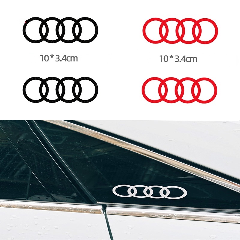 2 PCS Car Rear Window Sticker Side Window Body Pull Flower Decoration ...