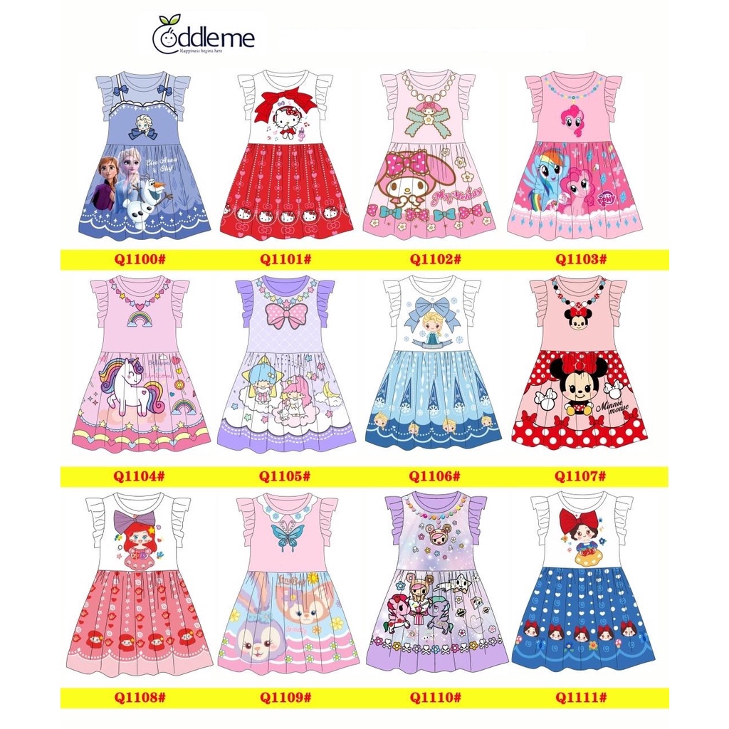 [3-8 years old] Cuddle Me Children Kids Baby Girl Casual Gaigai Cartoon ...