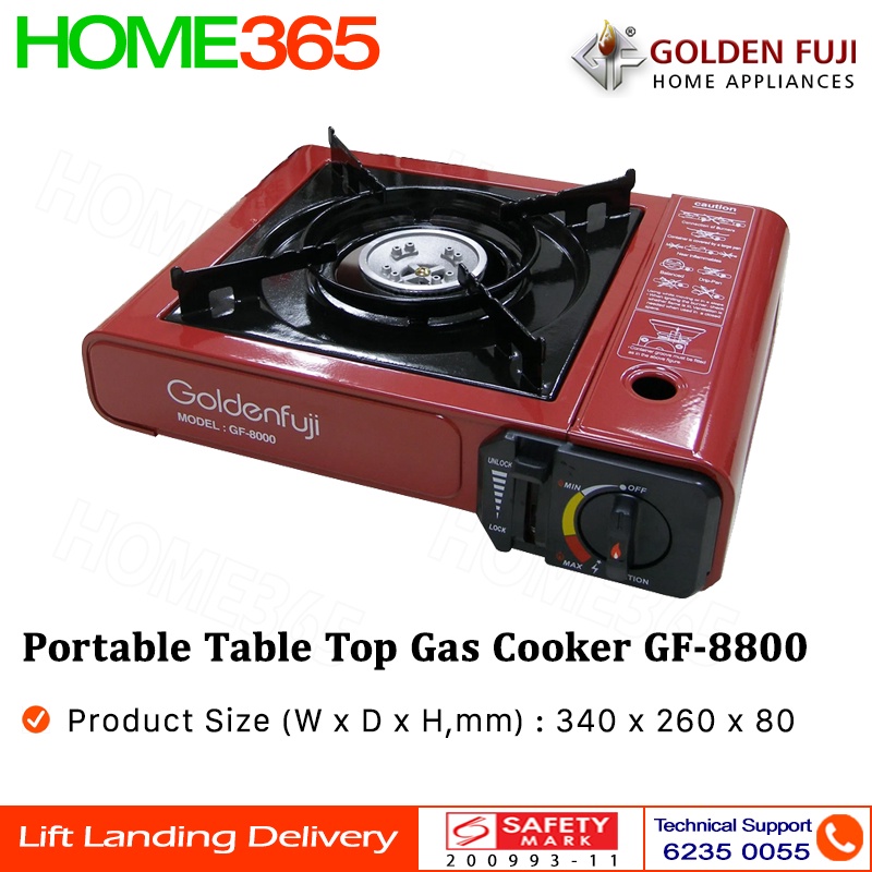 Golden Fuji Portable Table Top Gas Cooker GF-8800 | Shopee Singapore