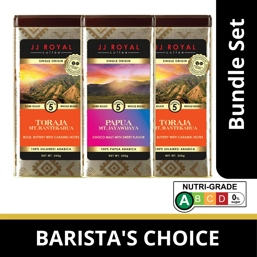 JJ Royal Coffee Barista's Choice - Bean Coffee Set | Shopee Singapore