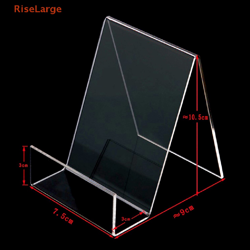 [RiseLarge] Transparent Acrylic Bookshelf Book Display Stand Album ...